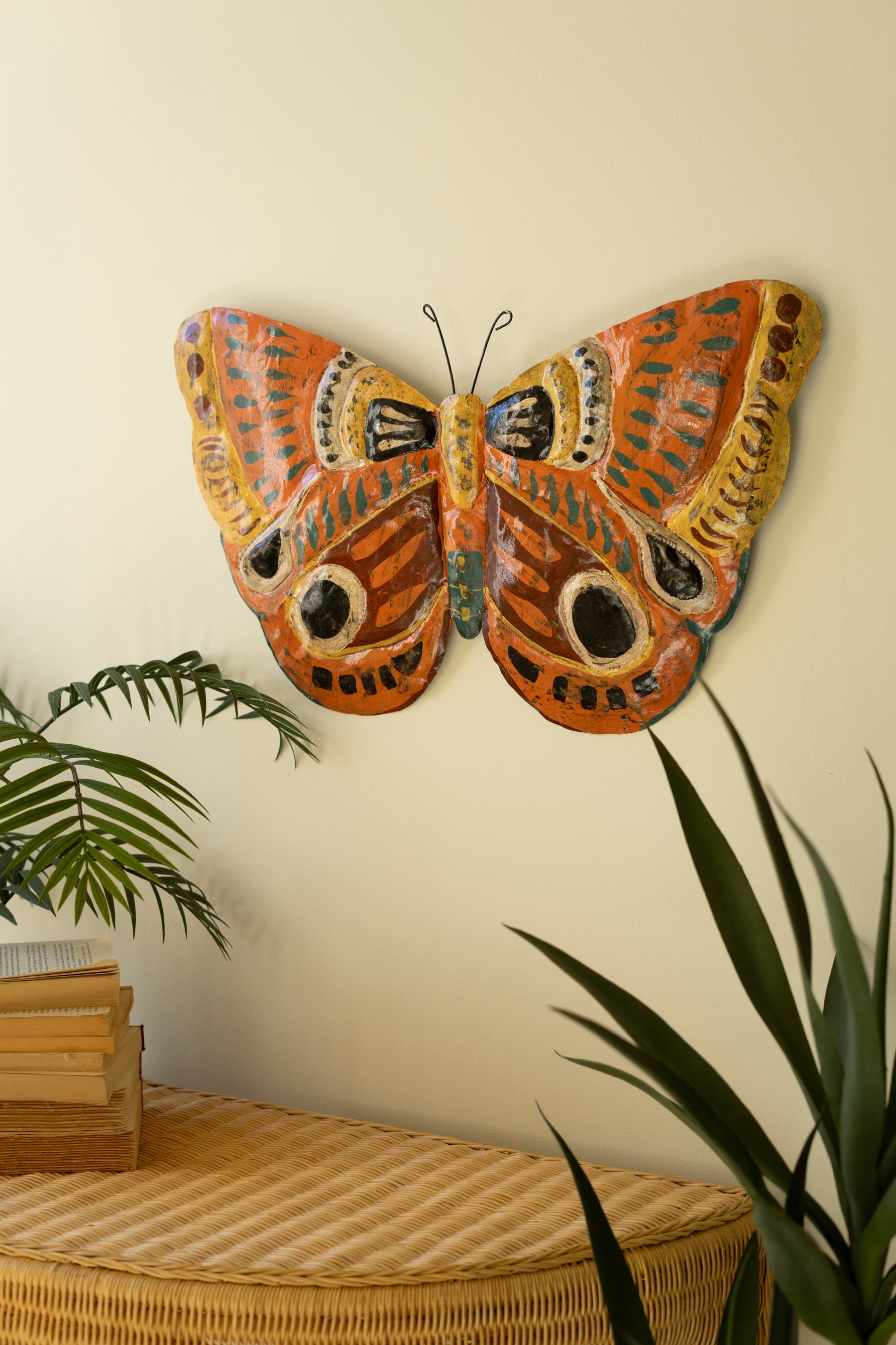 Metal butterfly wall art store
