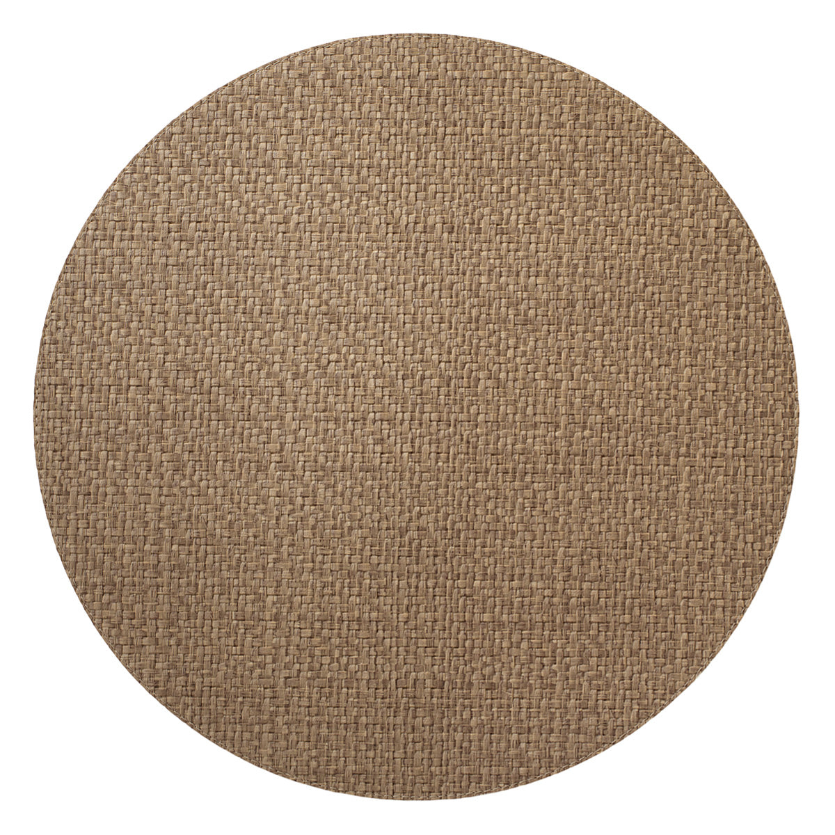Bodrum Wicker Vinyl Round Placemats (Mocha Mousse) Set of 4 – Hudson & Vine