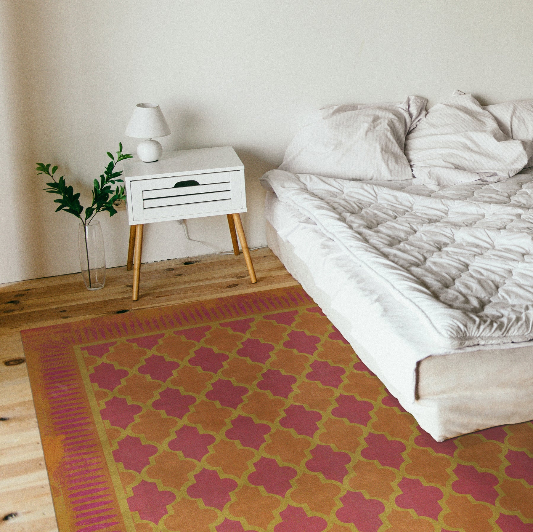 Vintage Vinyl Floorcloth Rug (Classic Pattern 10 Magic Carpet) – Hudson ...