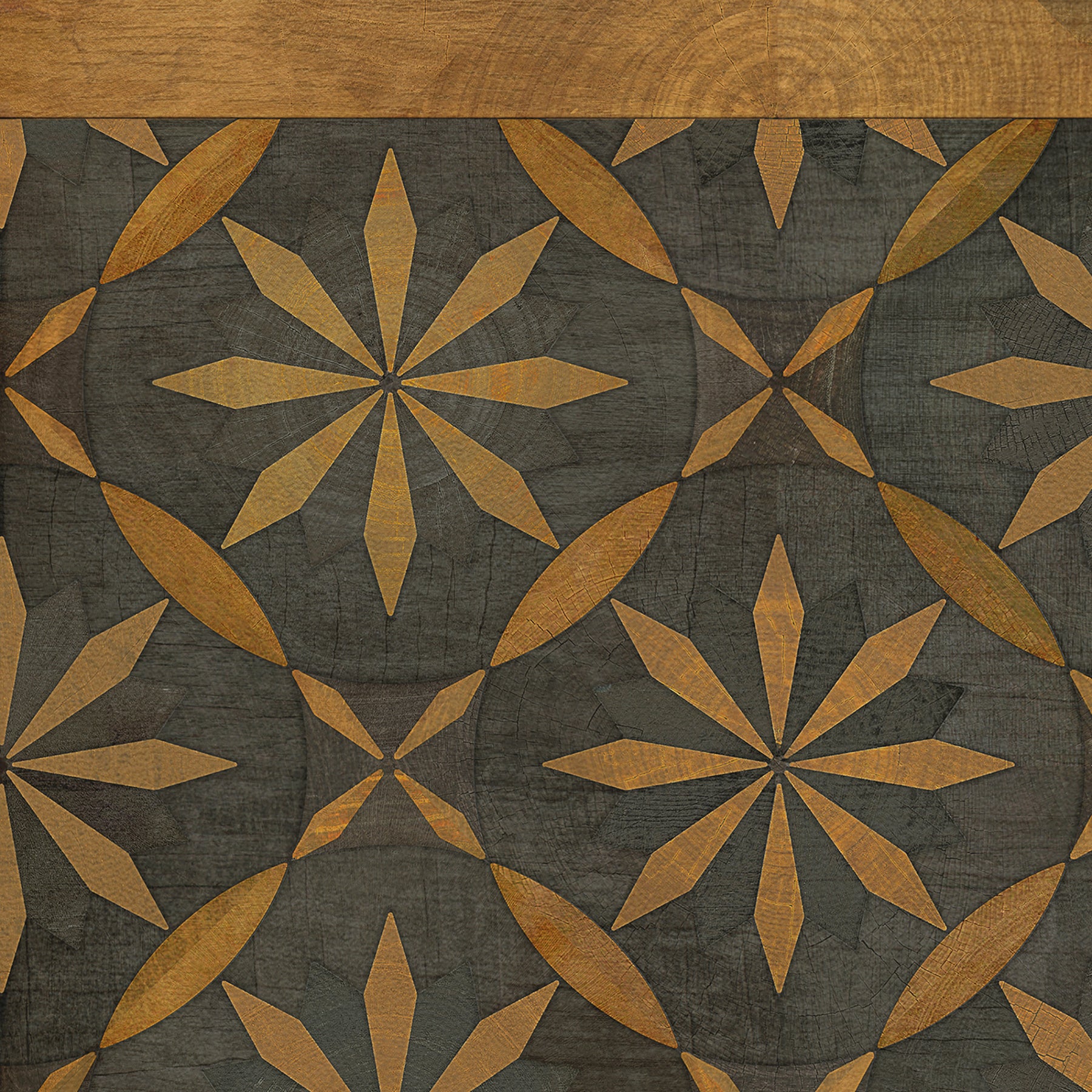 Vintage Vinyl Floorcloth Rug (Artisanry - Roycrofter - No Enemy but Hi ...