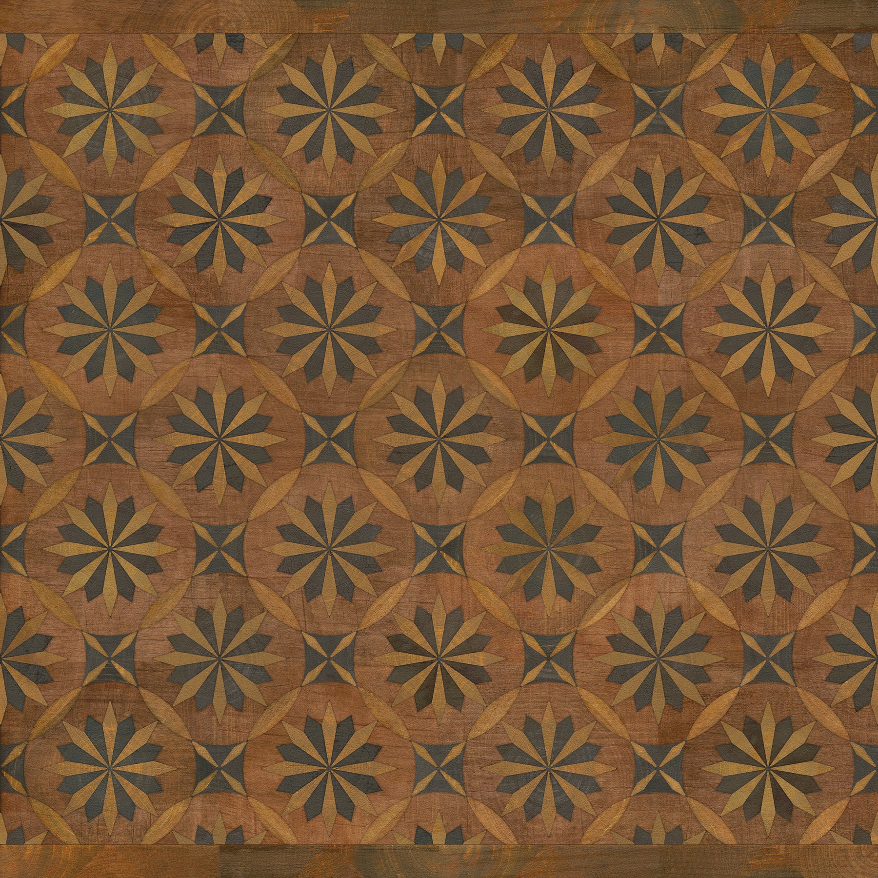 Vintage Vinyl Floorcloth Rug (Artisanry - Roycrofter - Time And Chance ...