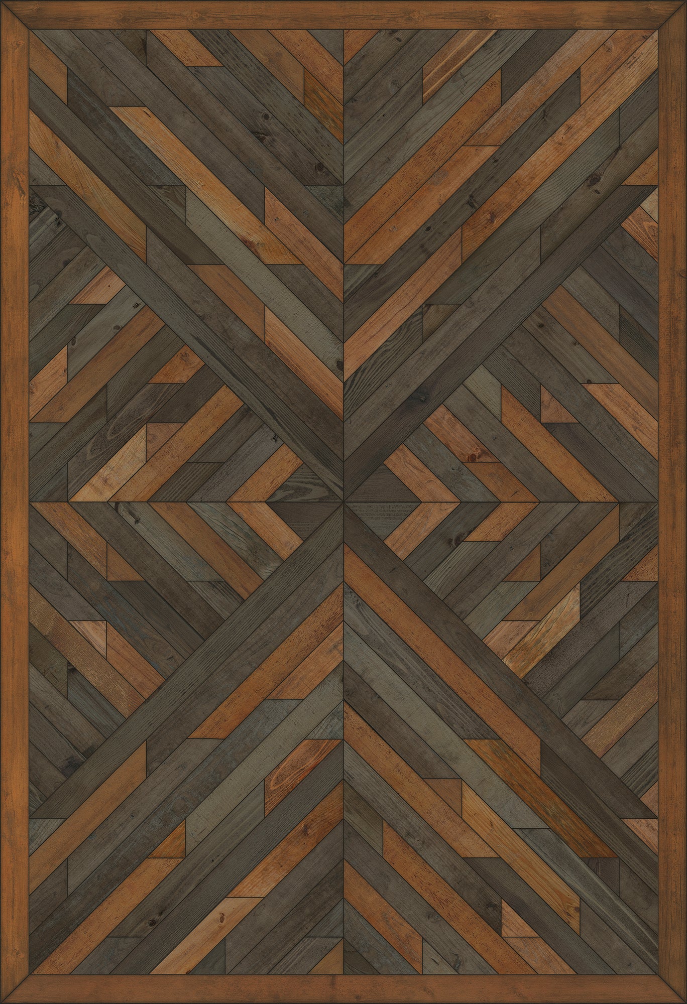 Vintage Vinyl Floorcloth Rug (Norwegian - Nile - Beneath Vital Current ...