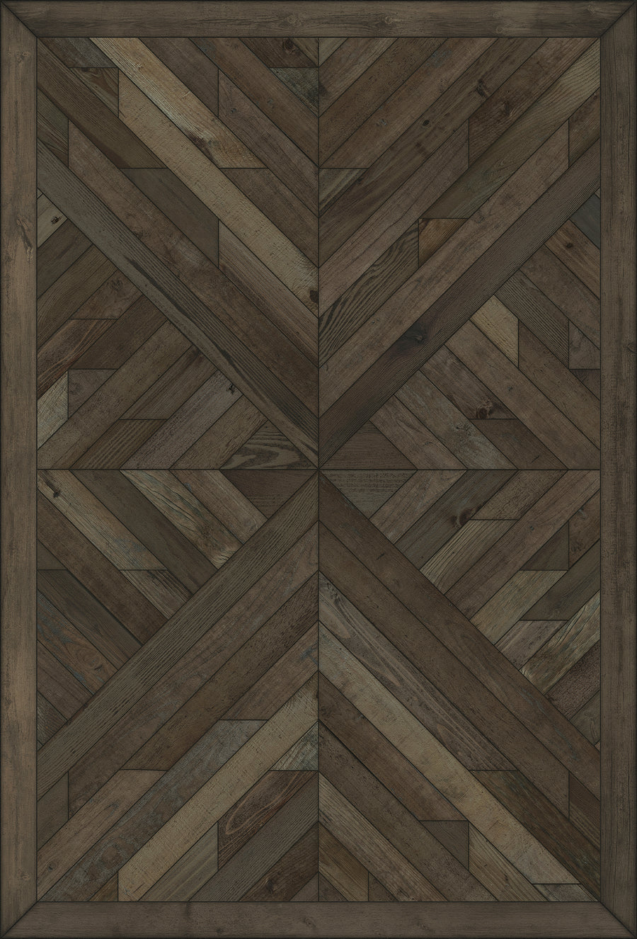 Vintage Vinyl Floorcloth Rug (Norwegian - Nile - Drenched in Night ...