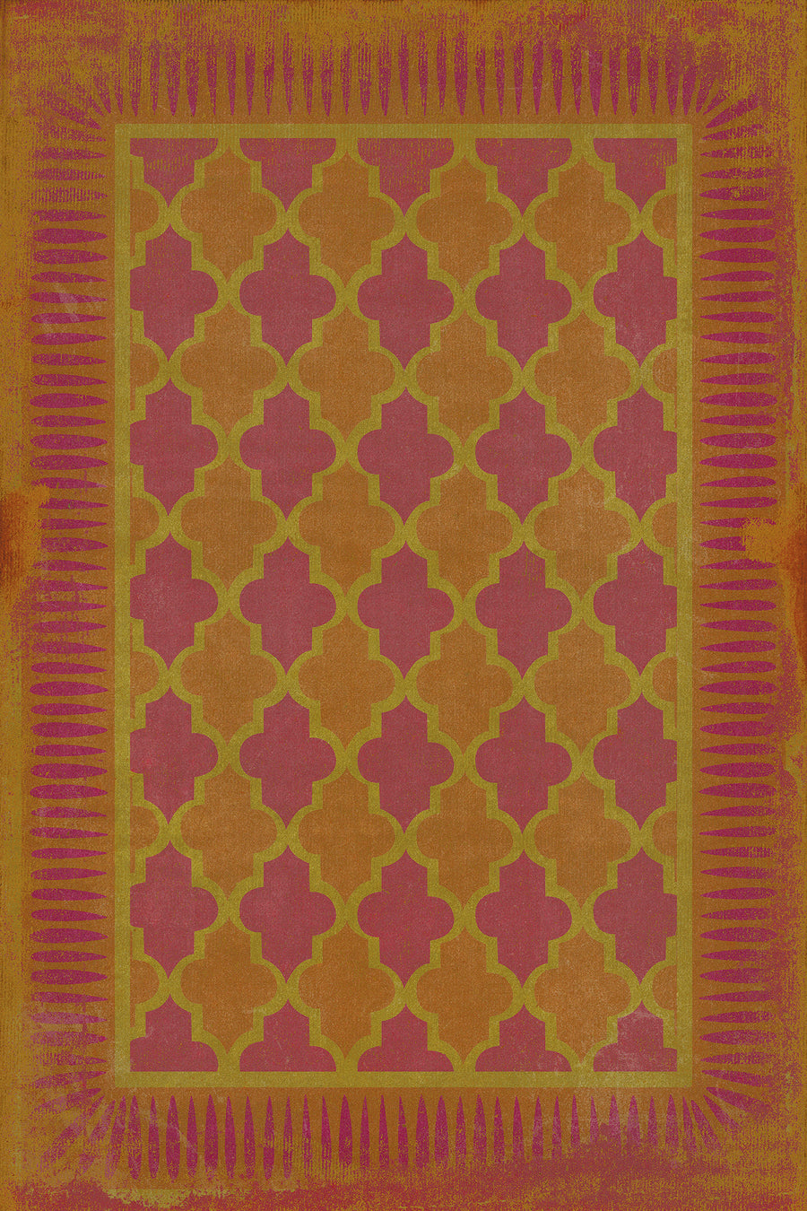 Vintage Vinyl Floorcloth Rug (Classic Pattern 10 Magic Carpet) – Hudson ...