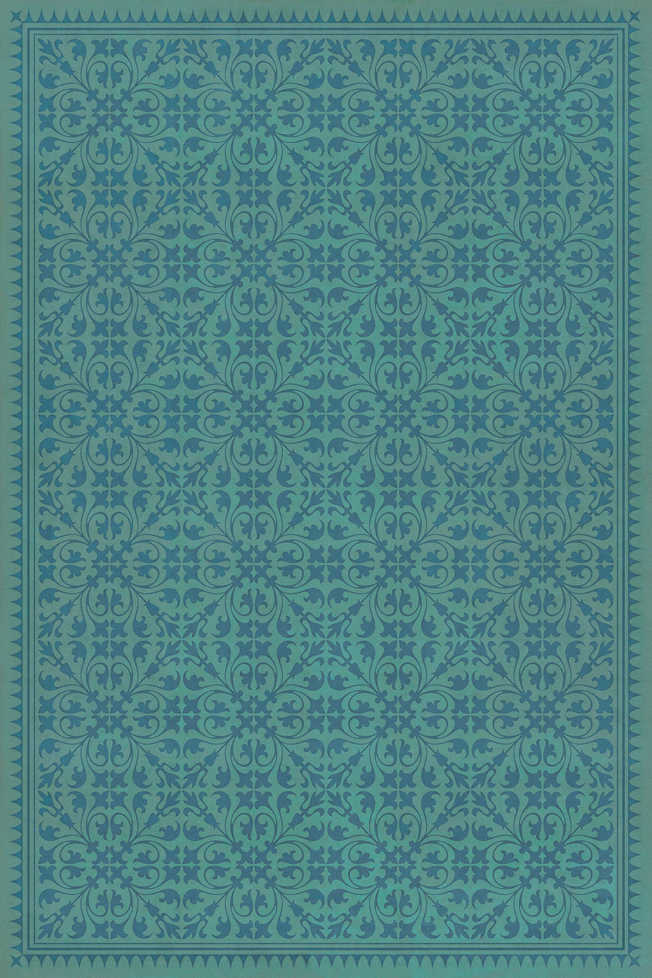 Vintage Vinyl Floorcloth Rug (Pattern 21 Zeitgeist) – Hudson & Vine