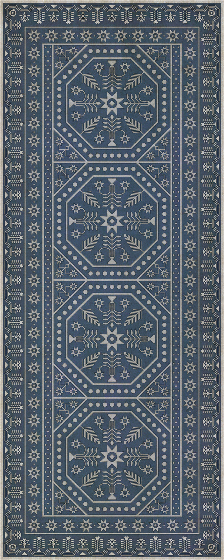 Vintage Vinyl Floorcloth Rug (American Folk Art Museum - Embroidery ...