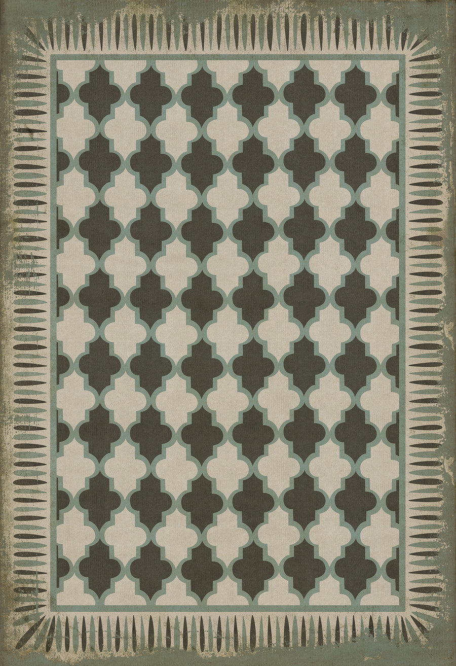 Vintage Vinyl Floorcloth Rug (Classic Pattern 10 Taj Mahal) – Hudson & Vine