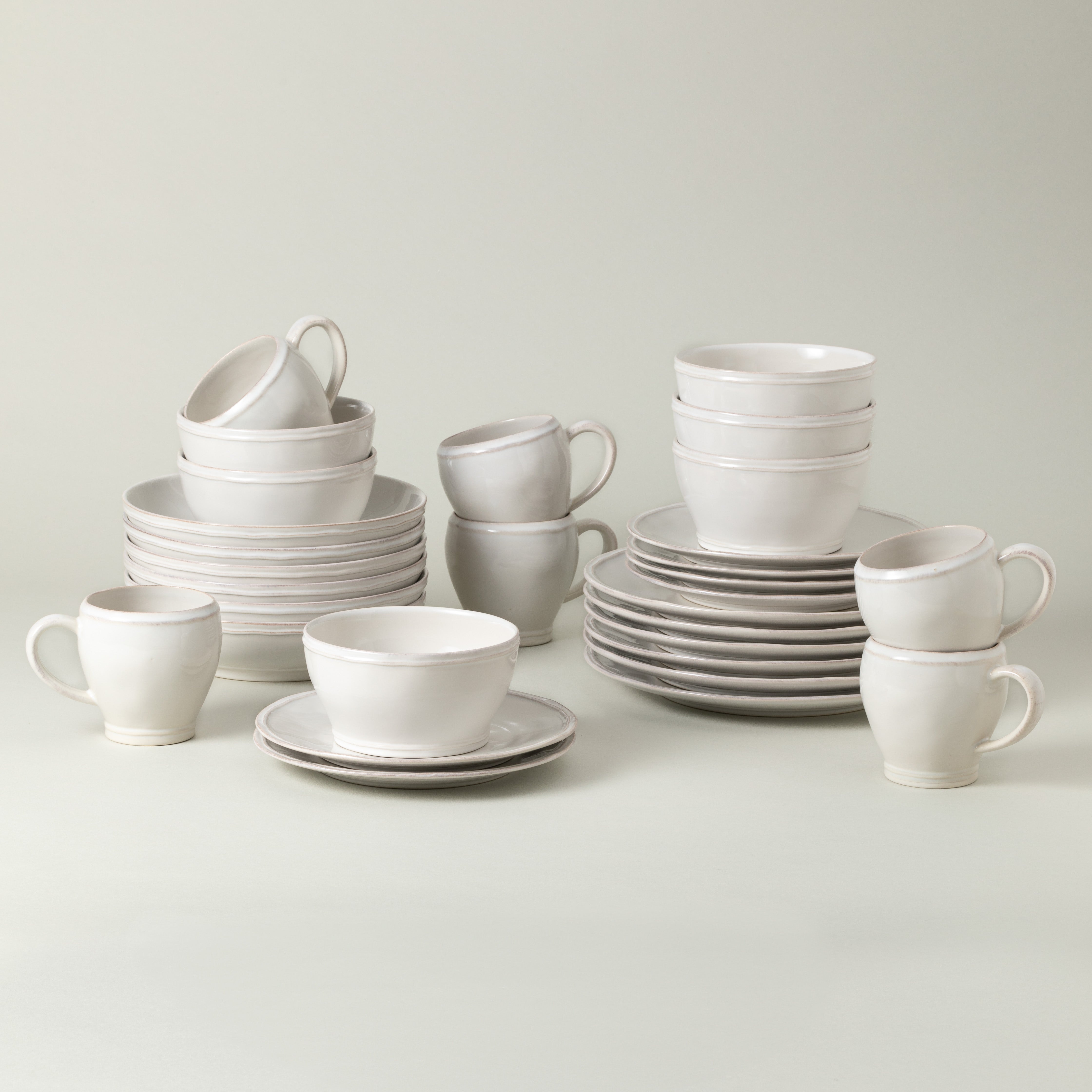 Casafina Fontana Glazed Stoneware Dinnerware (White) – Hudson & Vine