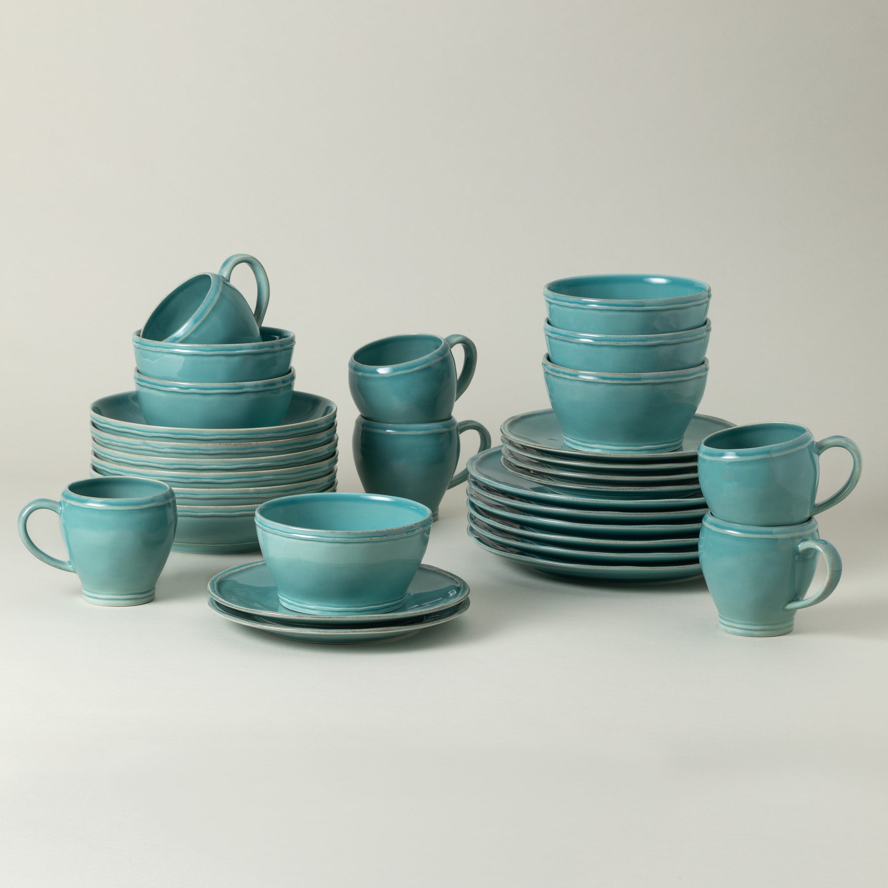 Casafina Fontana Glazed Stoneware Dinnerware (Turquoise) – Hudson & Vine