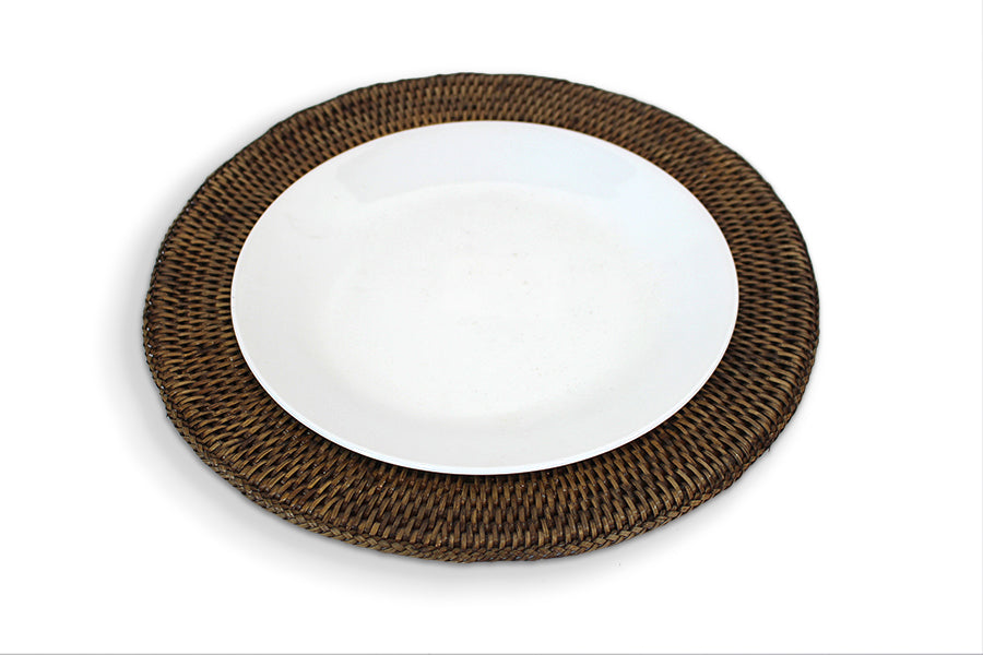 Rattan Round Chargers 13.75" (S/2) – Hudson & Vine
