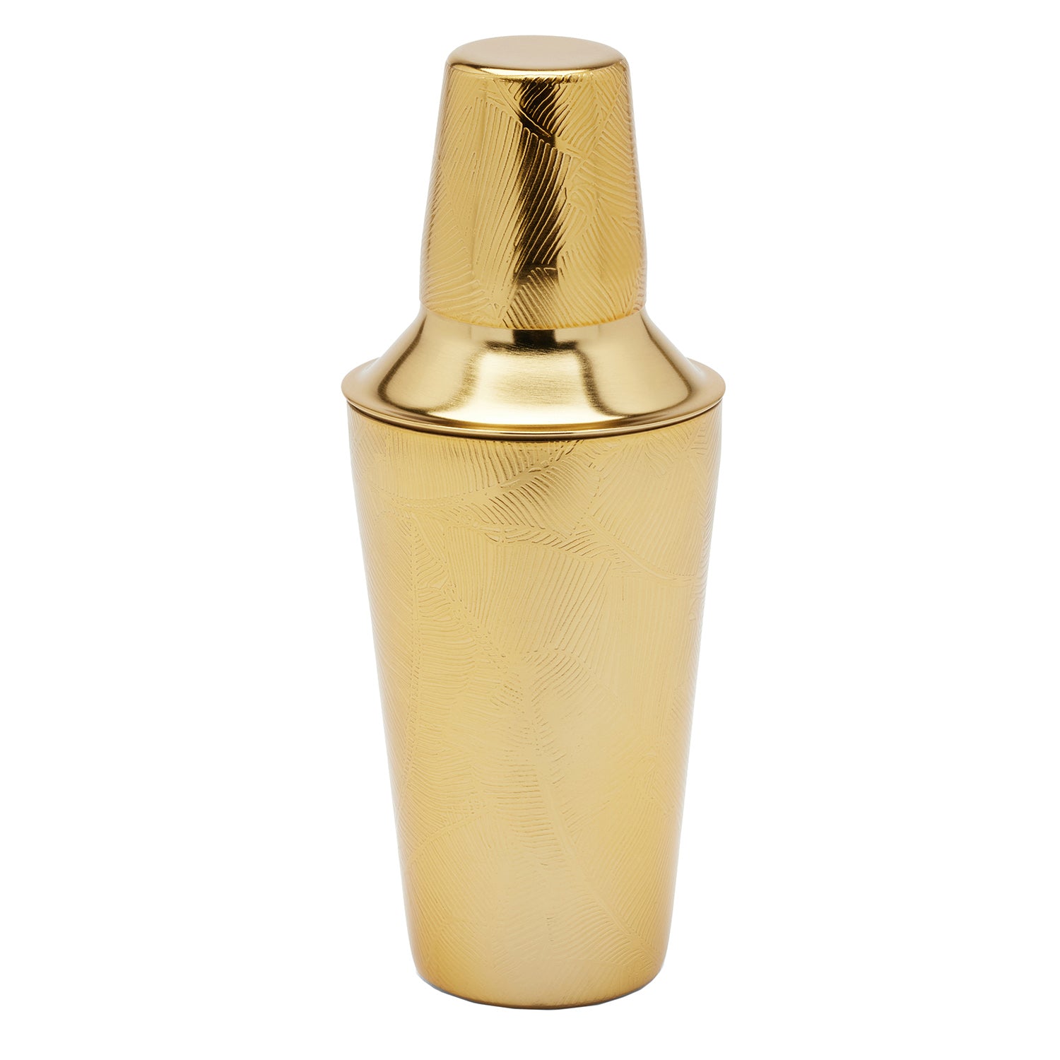 Athena Matte Gold Stainless Steel Metal Cocktail Shaker – Hudson & Vine