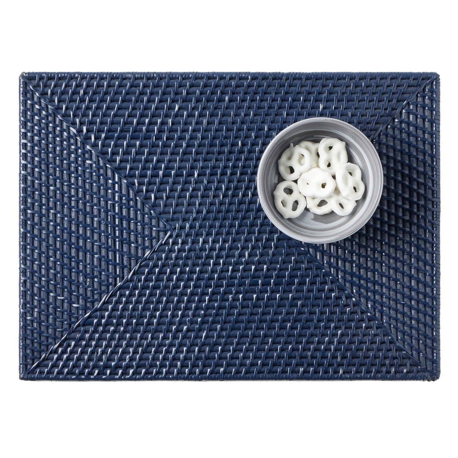 Brianne Polished Navy Placemats Set Of 4 (Rectangle) – Hudson & Vine