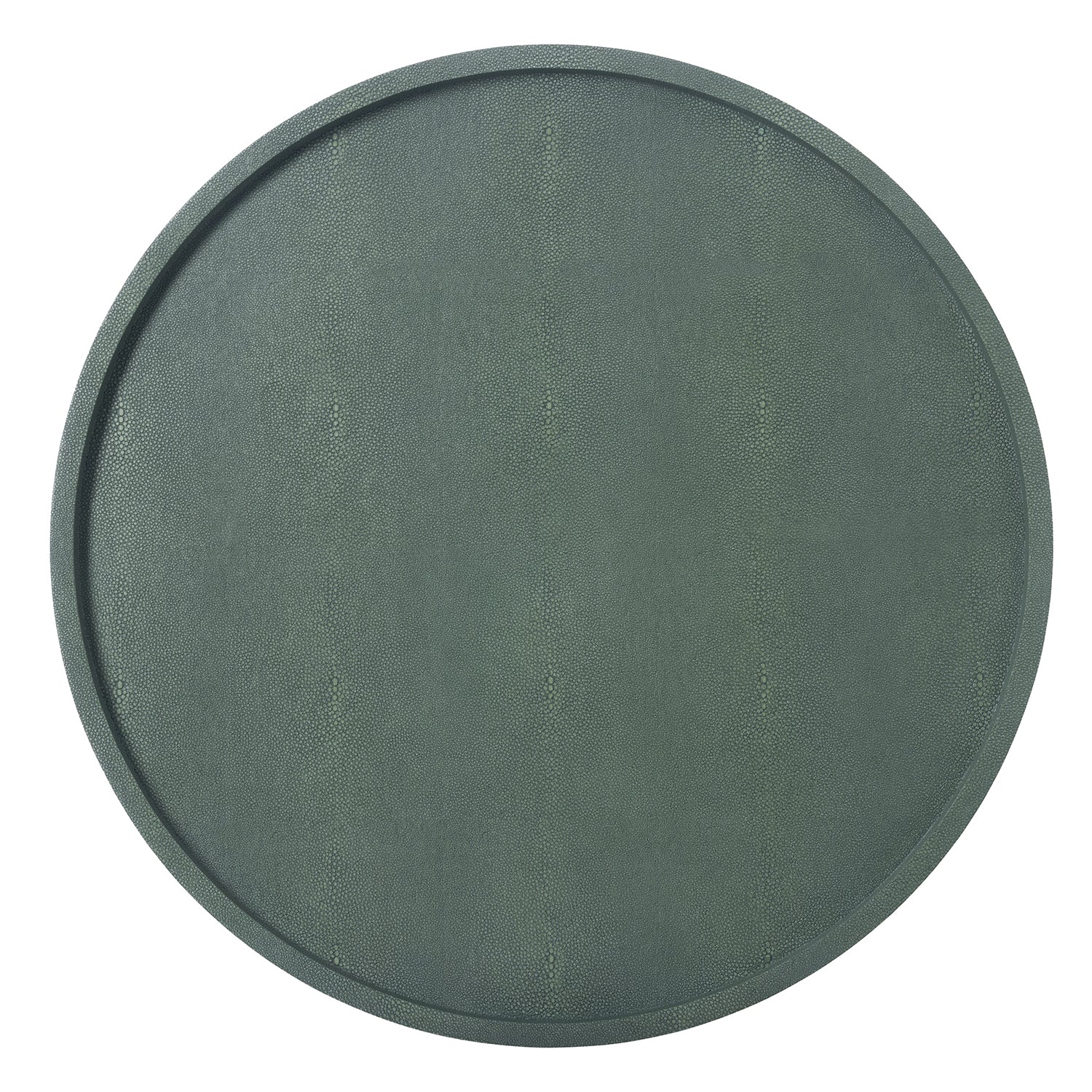 Calvin Realistic Faux Shagreen Lazy Susan 24"D (Juniper) – Hudson & Vine
