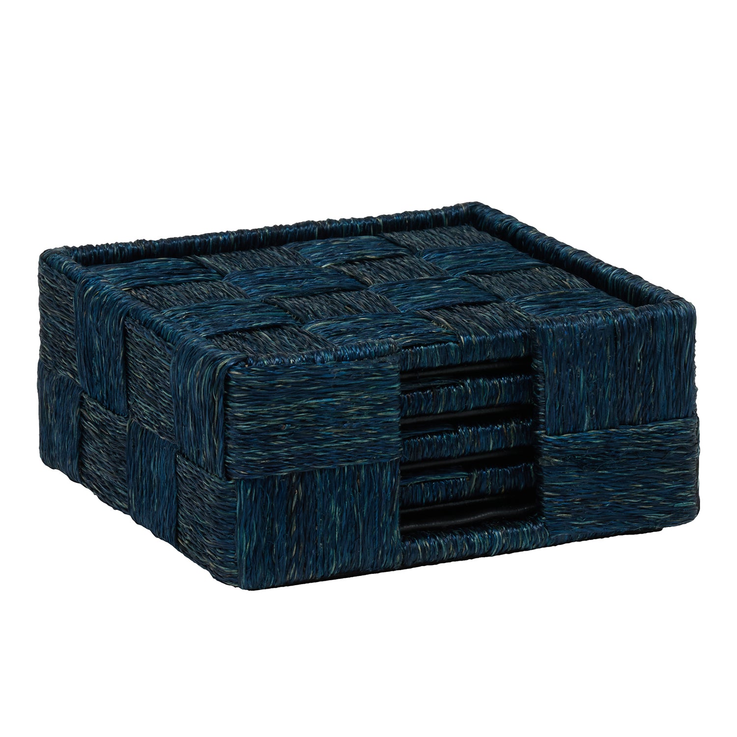 Jasby Navy Woven Coasters Set/6 – Hudson & Vine