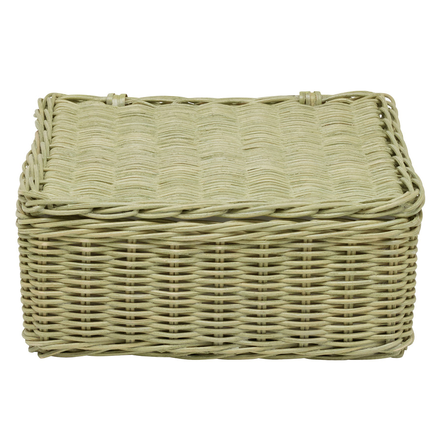 Micaela Mint Green Rattan Luncheon Napkin Tray – Hudson & Vine