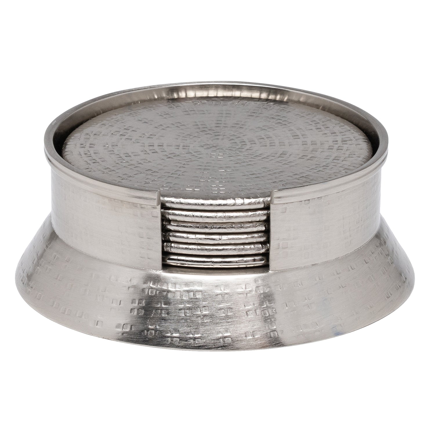 Winsford Matte Pewter Coasters Set/6 – Hudson & Vine