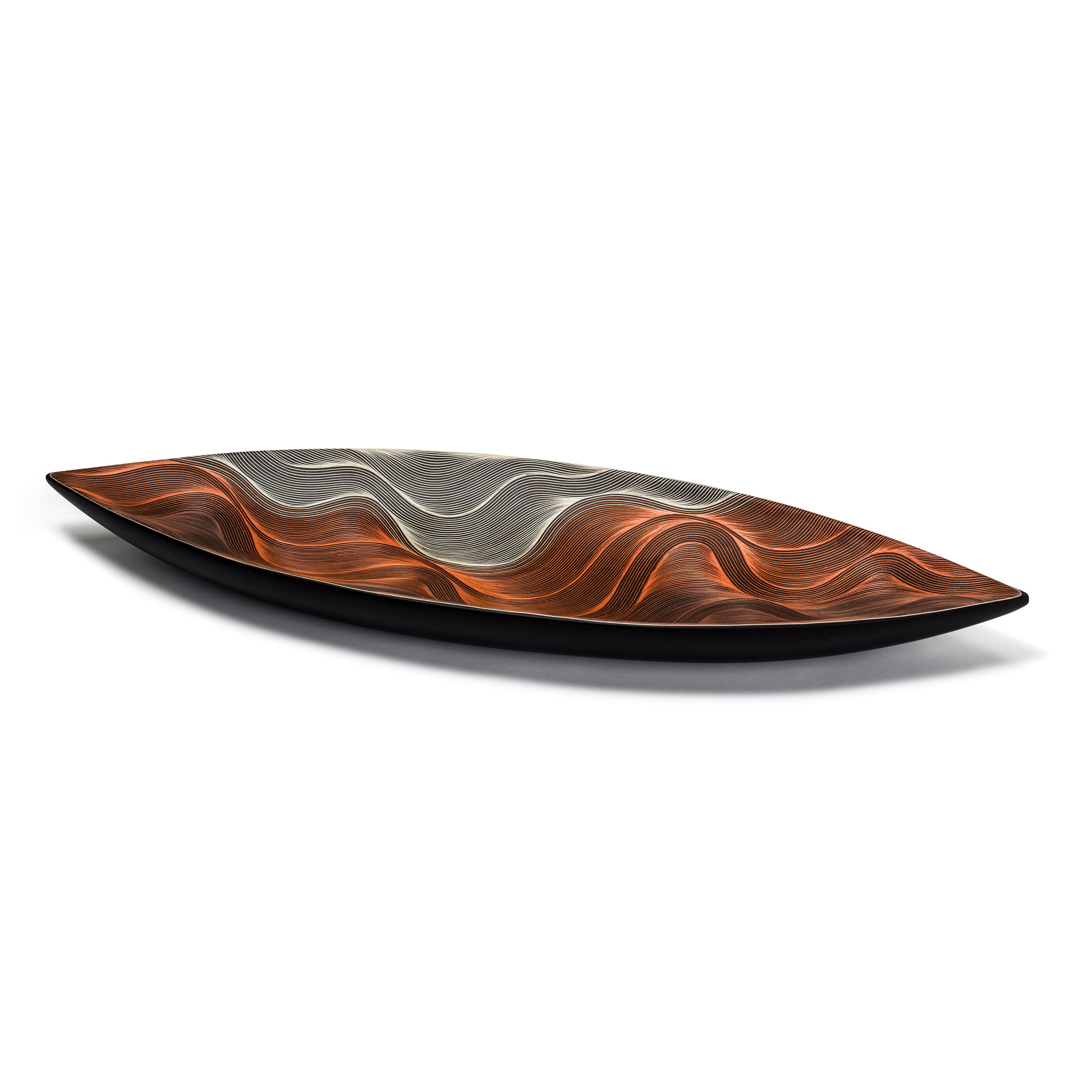 Ladorada Copper Waves Split Straw Centerpiece Canoe 25" – Hudson & Vine