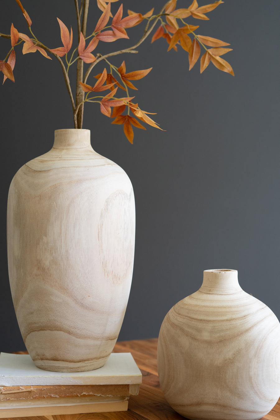 Set Of 5 Carved Wooden Bulb Vases – Hudson & Vine