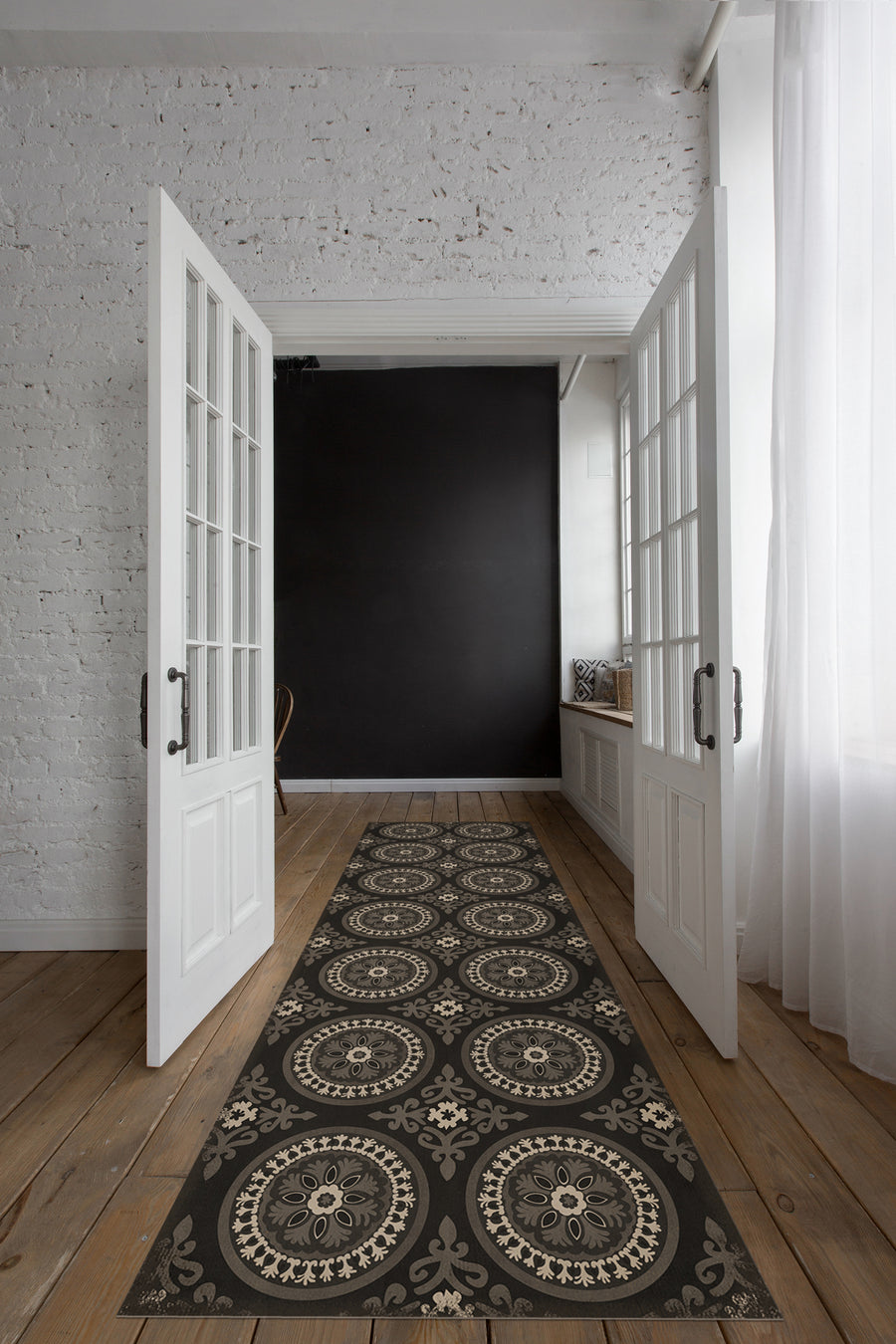 Vintage Vinyl Rug (Pattern 43 Karma) – Hudson & Vine