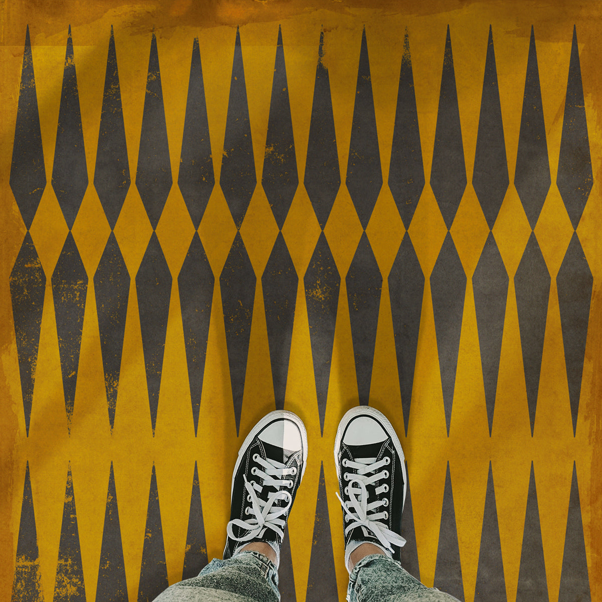 Vintage Vinyl Floorcloth Rug (Pattern 08 Good Old Chuck) – Hudson & Vine