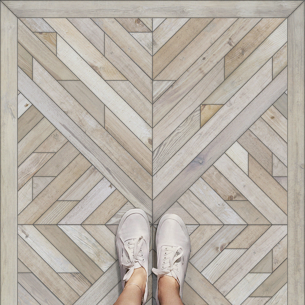 Vintage Vinyl Floorcloth Rug (Norwegian - Nile - Northward Rill ...