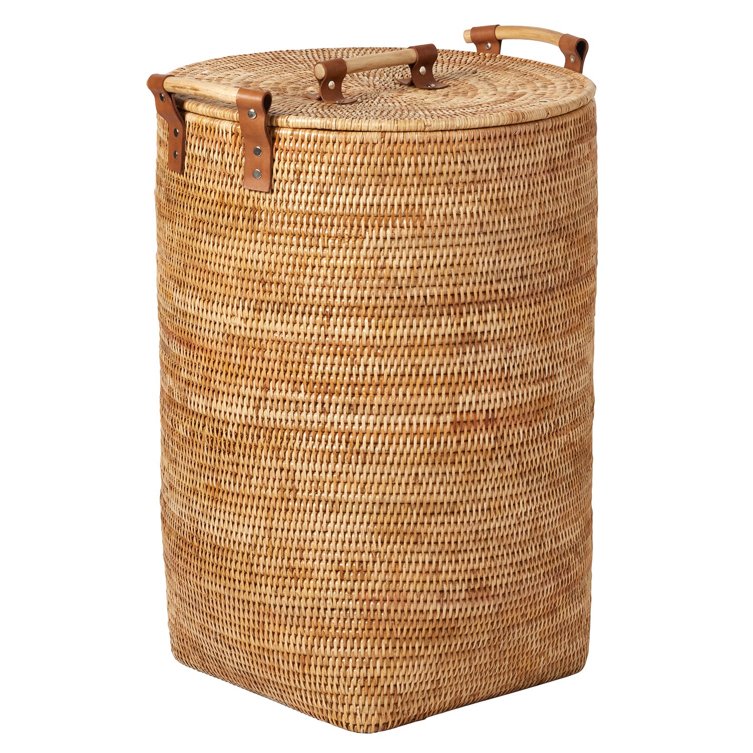 Antalya Natural Rattan Hamper (Large) – Hudson & Vine