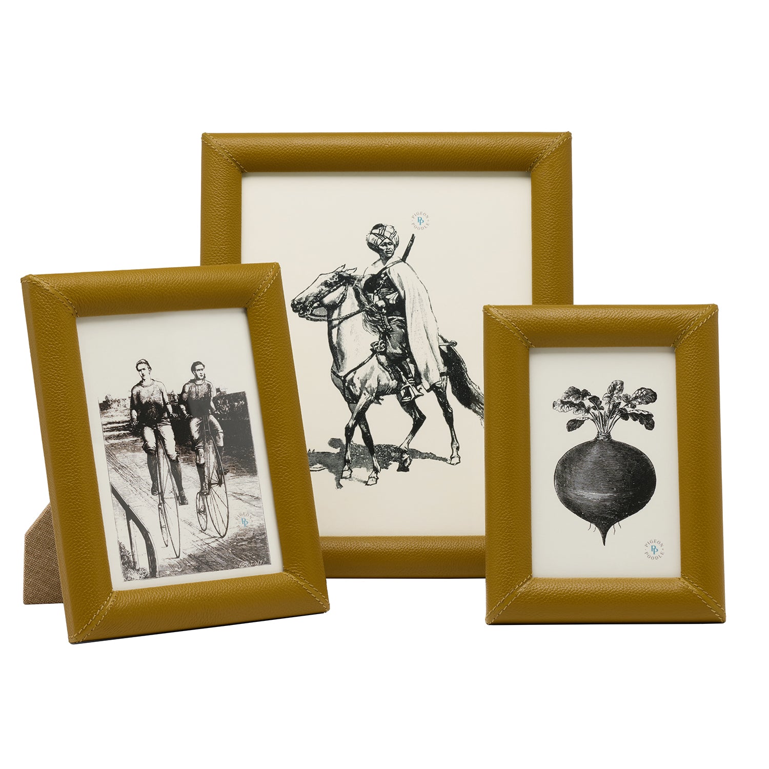 Eton Full-Grain Leather Picture Frames (Dark Olive) – Hudson & Vine