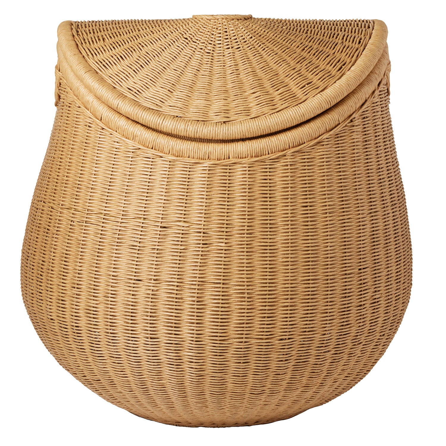 Kigali Natural Rattan Round Hamper w/ Lid (Large) – Hudson & Vine