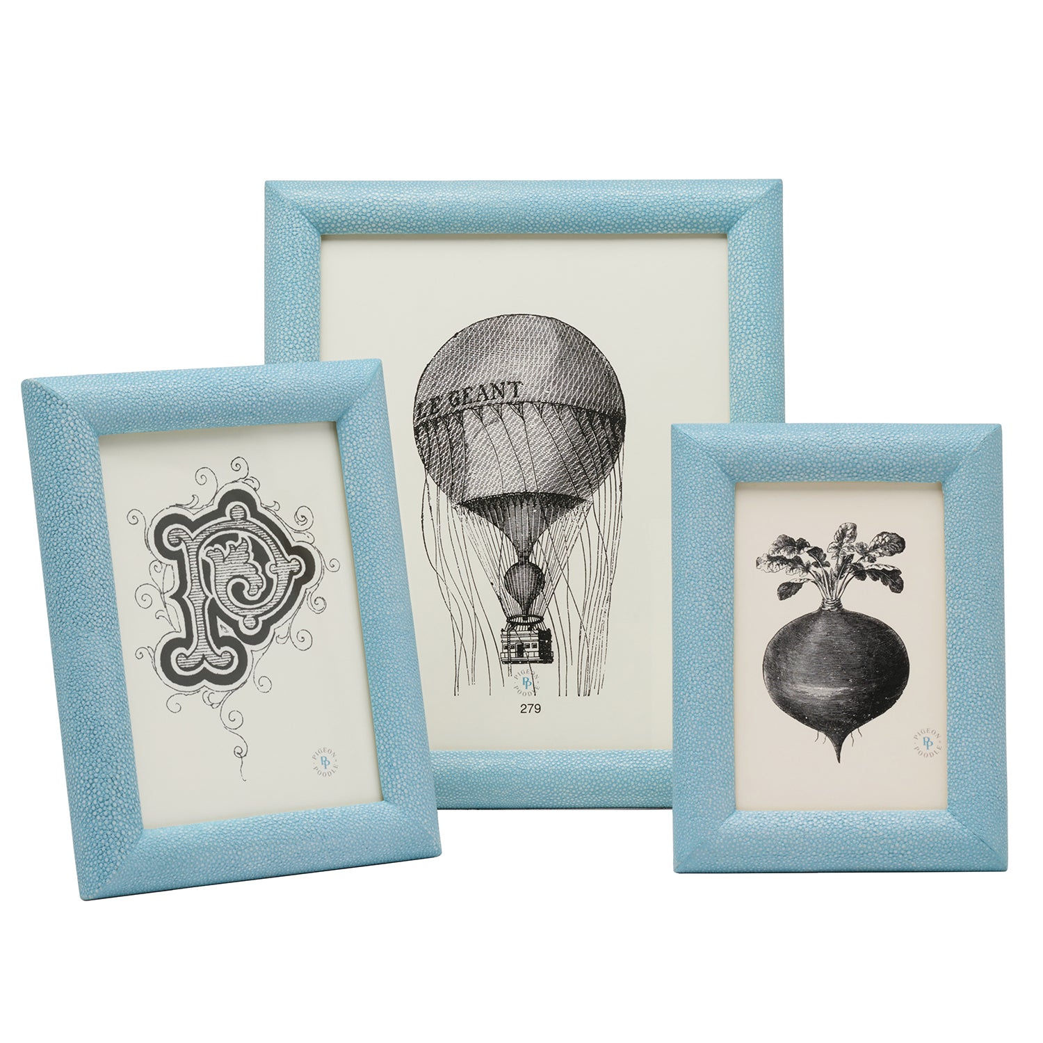 Oxford Faux Shagreen Picture Frame (Powder Blue) – Hudson & Vine