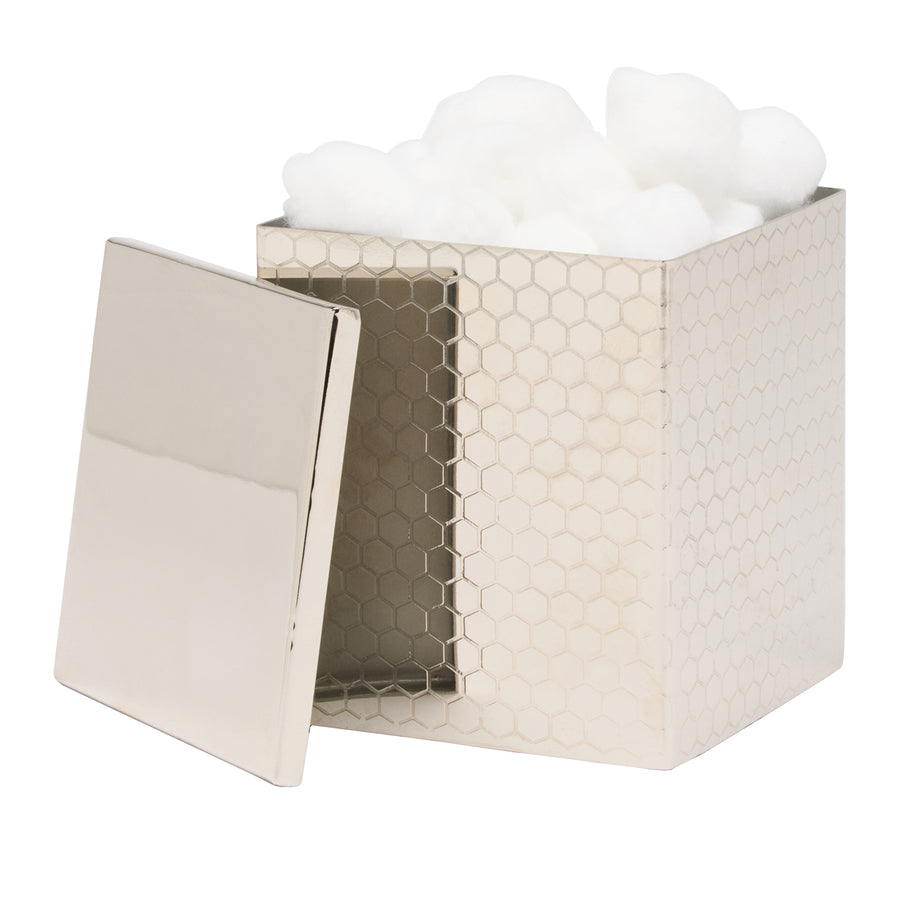 Temara Honeycomb Textured Stainless Steel Bathroom Accessories (Shiny – Hudson & Vine