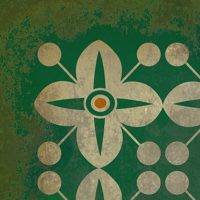 Vintage Vinyl Floorcloth Rug (Pattern 03 The Emerald City) – Hudson & Vine