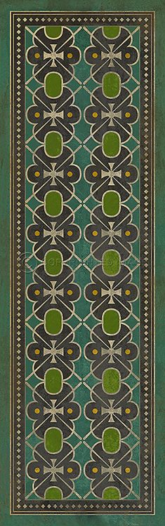 Vintage Vinyl Floorcloth Rug (Pattern 5 Miss Havisham) – Hudson & Vine