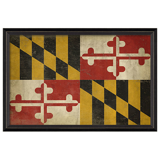 State Flag Framed Print (Maryland) – Hudson & Vine