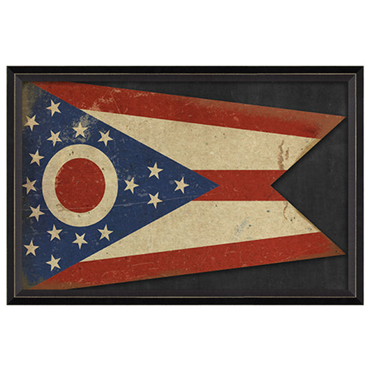 State Flag Framed Print (Ohio) – Hudson & Vine