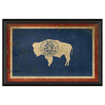 State Flag Framed Print (Wyoming) – Hudson & Vine
