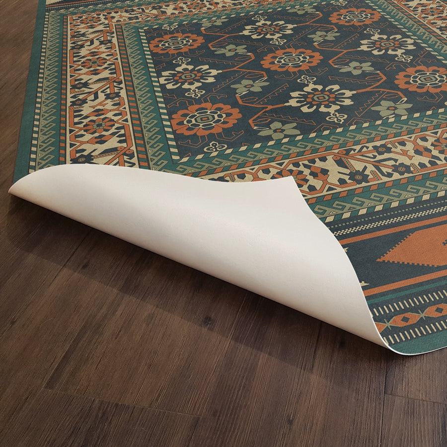 Vintage Vinyl Floorcloth Mat (Persian Bazaar - Balouch - Sambay ...