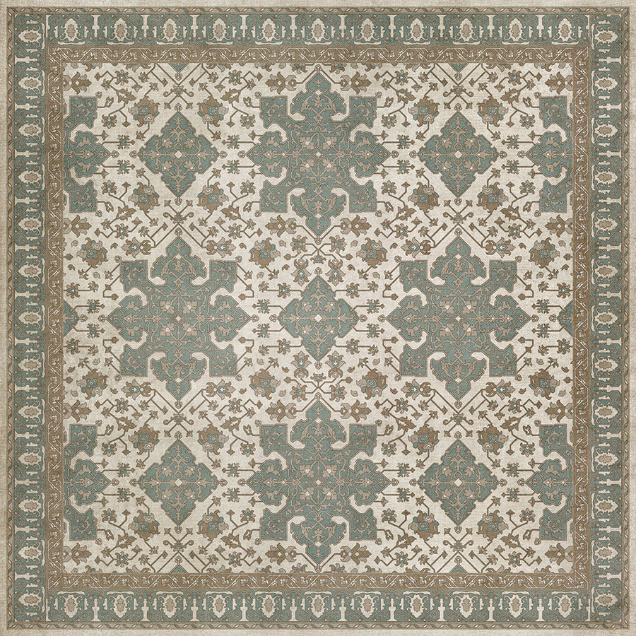 Vinyl Floorcloth Mat (Williamsburg - Star Ushak - Fair Splendors ...