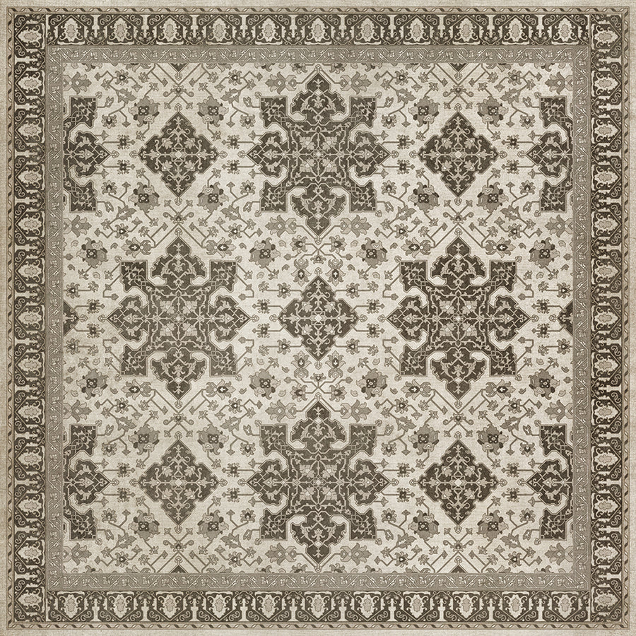 Vinyl Floorcloth Mat (Williamsburg - Star Ushak - Majesty Shining ...