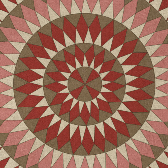 Vintage Vinyl Round Floorcloth Round Mats (American Folk Art Museum ...