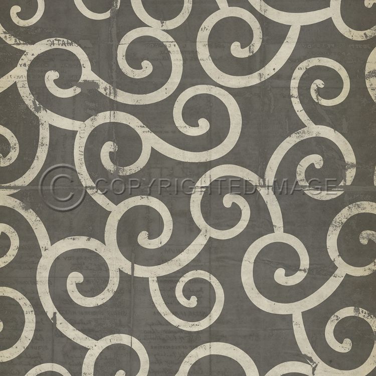 Spicher and Company Vintage Vinyl Floorcloth Mats (Pattern 4 Captain A