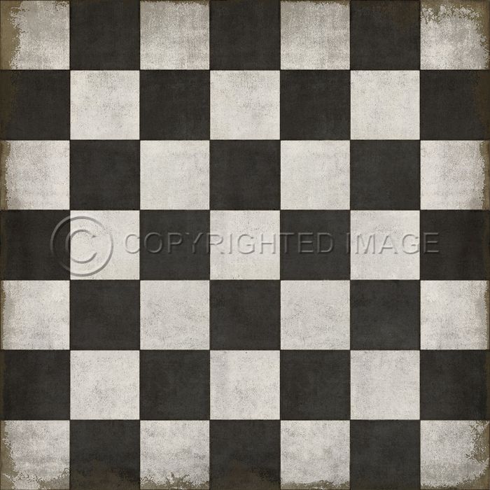 Vintage Vinyl Floorcloths Pattern 07 (Checkered Past)