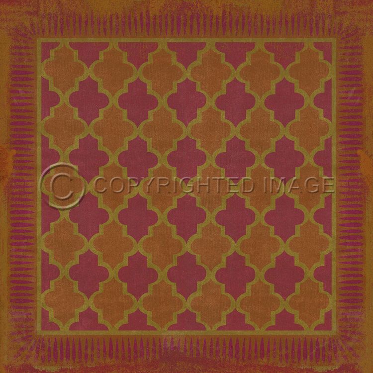 Vintage Vinyl Floorcloth Rug (Classic Pattern 10 Magic Carpet) – Hudson ...