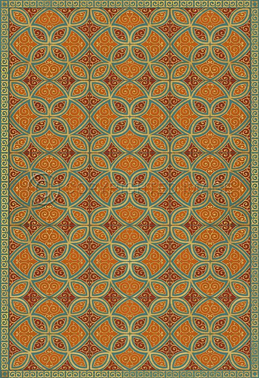 Vintage Vinyl Floorcloth Rug (Pattern 25 Suleiman) – Hudson & Vine