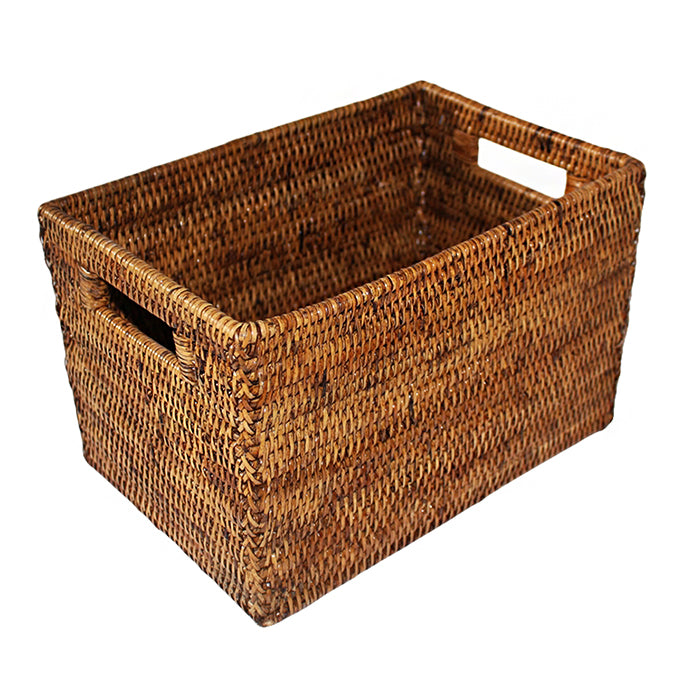 Rattan Rectangular Storage Basket 12x8 – Hudson & Vine