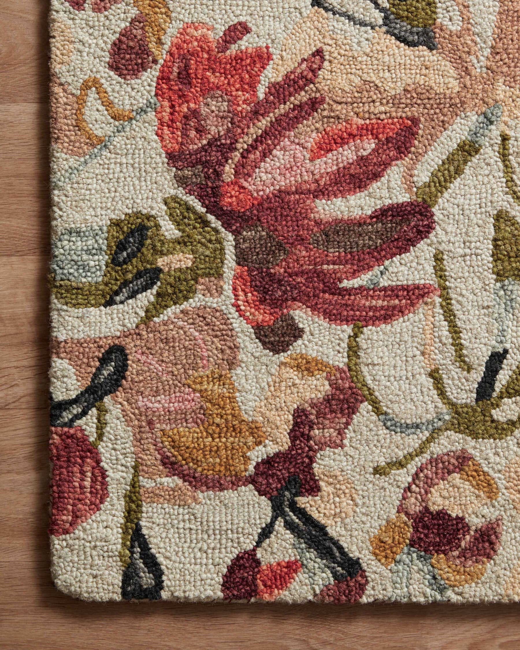 Loloi Belladonna Ivory / Raspberry Area Rug (BLM-01) – Hudson & Vine