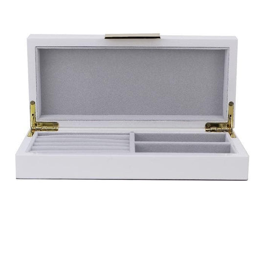 Addison Ross Lacquered Jewelry Box (White & Gold) – Hudson & Vine