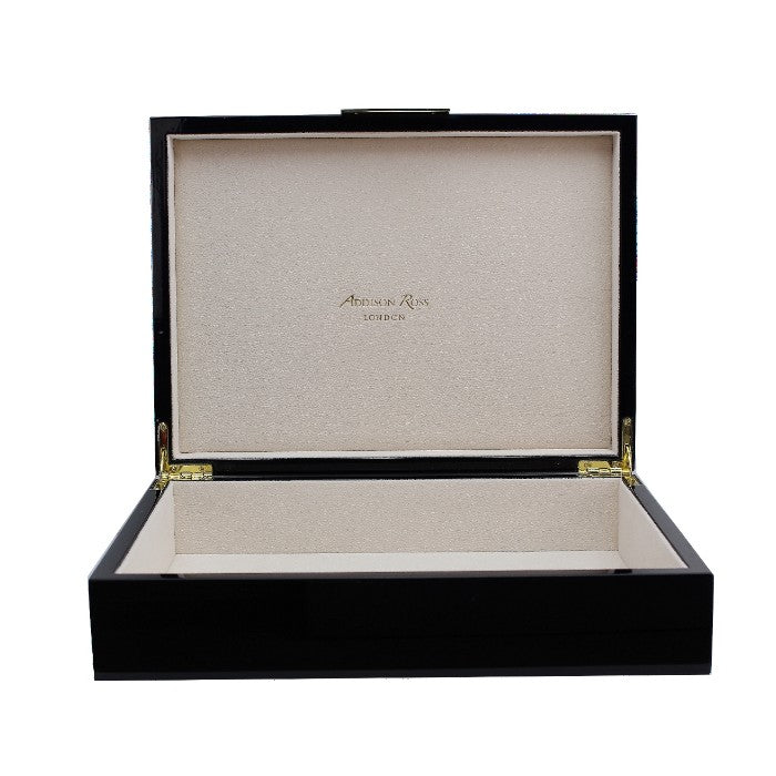 Addison Ross Large Black Lacquer Box With Gold – Hudson & Vine