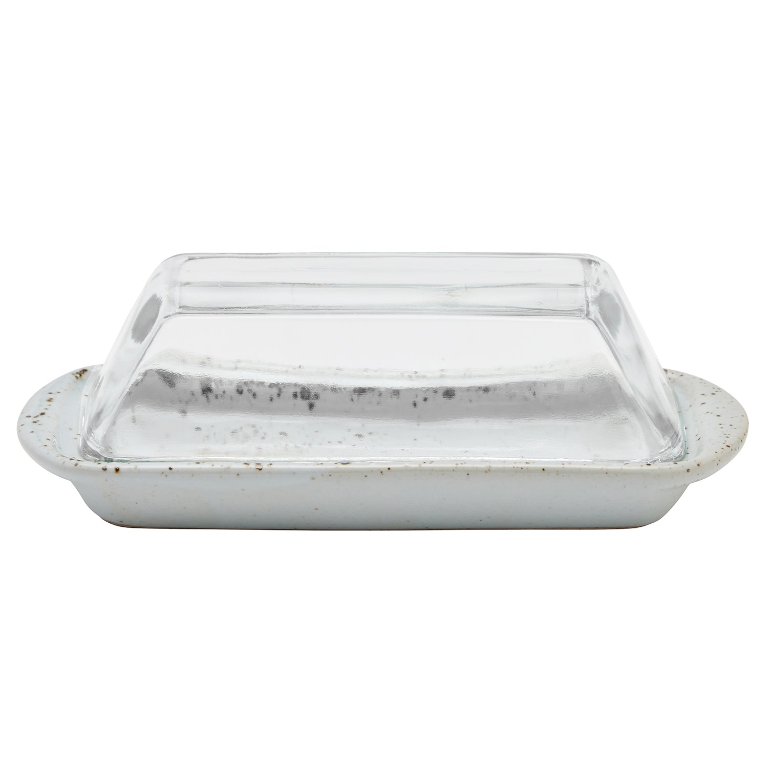 Lessie White Salt Glaze Rectangular Butter Dish – Hudson & Vine