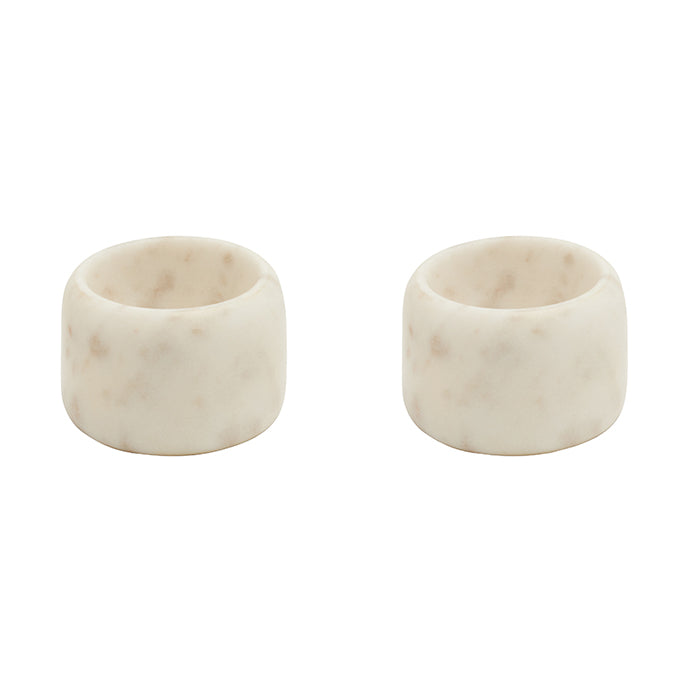 Mavis White Marble Pinch Bowls Set/2 – Hudson & Vine