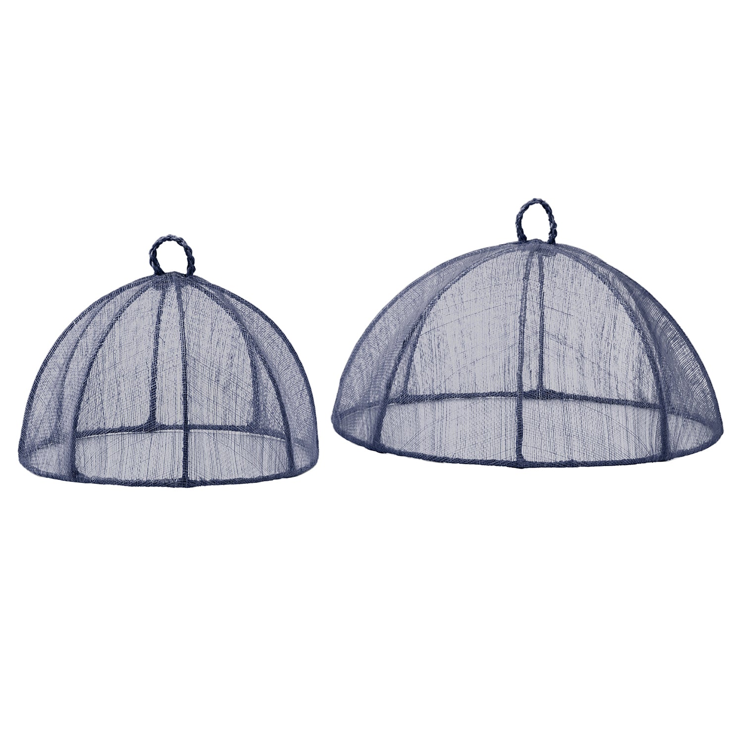 Rachel Slate Blue Round Food Covers Set/2 – Hudson & Vine